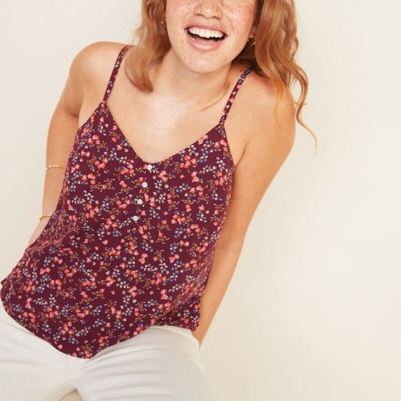 Old Navy | Tops | Semi Fitted Button Front Cami | Poshmark
